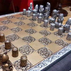Large Chess Set King Louis XIV Chess Pieces Gardens of Versailles ...