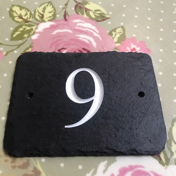 House Numbers Rustic Slate - Etsy
