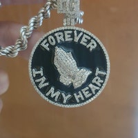 Custom Iced Out Danny Phantom Dark in the Glow Cartoon Pendant in 925 ...