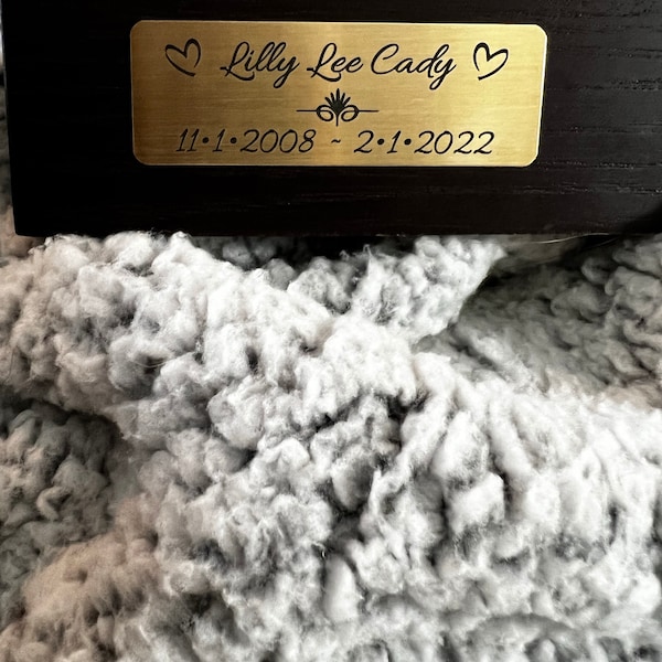 Custom Engraved Solid Brass Plate Picture Frame Art Label Name Tag 3" X ...