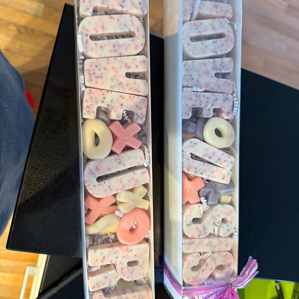 Valentine’s Day Chocolate Letter Gift Box- Sweet Sayings to Melt Hearts ...