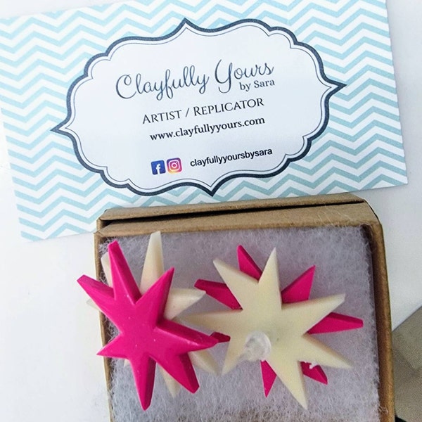 Jem and the Holograms Jem Star Earrings pink or Red Jewelry the Misfits ...