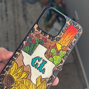 Custom Tooled Leather Native American Headdress Phone Case - Etsy