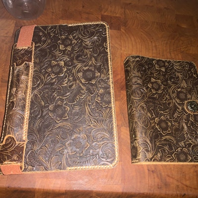 Personalized Leather 3 Ring Binder Portfolios With Pockets and Writing ...