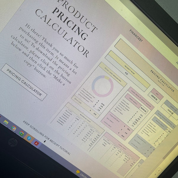 Product Pricing Calculator, Pricing Template, Business Spreadsheet, BEP ...