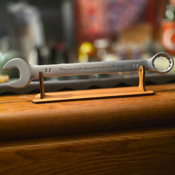 Engraved Wrench, Custom Engraved Text or Logo, Personalized Design ...