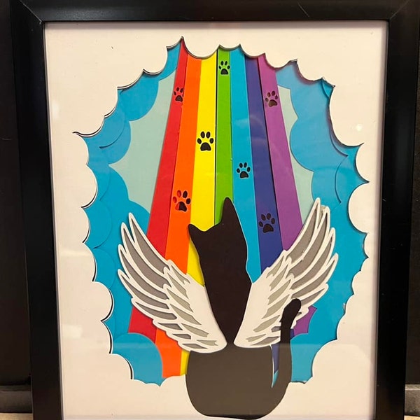 3D Sunset Shadow Box SVG, Sunset at the Ocean Layered Paper Art, Beach ...