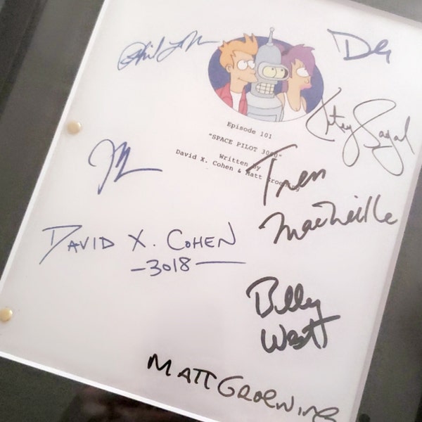Futurama TV Script Signed Autograph Screenplay Matt Groening, David ...