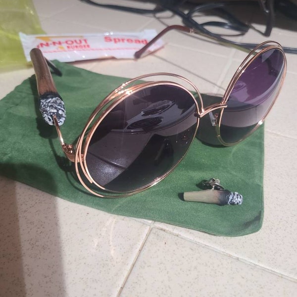 Gold and Pink Marijuana Cone Wrap Joint Spliff Pre Roll Cannabis Hippie ...