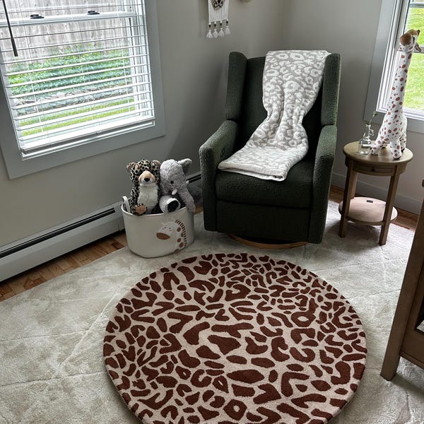 Leopard Runner Rug Modern Hand Tufted Rug 100% Wool Rug Leopard Rugs ...