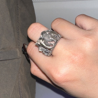 Koi Fish Sterling Silver Mens Ring, Japanese Fish Nature Inspired Ring ...