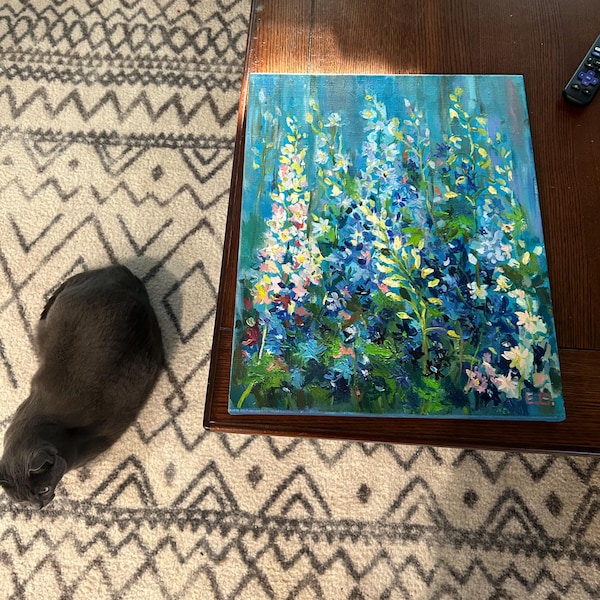 Original Birds Oil Paintings by Daiga Dimza Bright Colorful Abstract ...