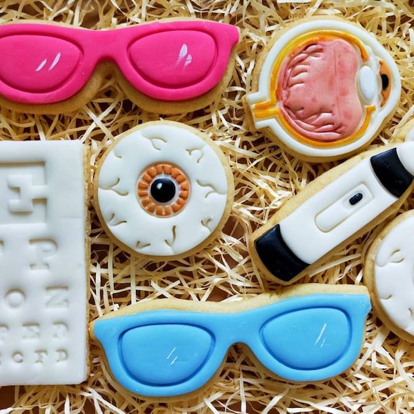 Snellen Chart Cookie Cutter | Eye Chart Exam Biscuits Cutters ...