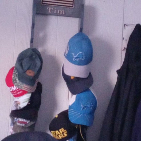 Cap Rack , Rack for 20 Caps, Custom Cap Rack , Cap Rack 3D, Personalize ...