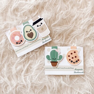 Squishmallow Cute Cow Magnetic Bookmark, Animal, Glossy - Etsy