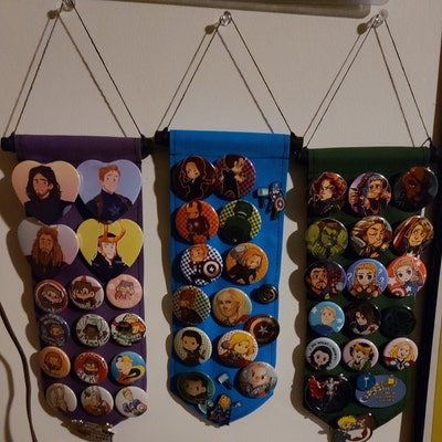 Mini Long Pin Banner Enamel Pin Display Pick Your Color - Etsy