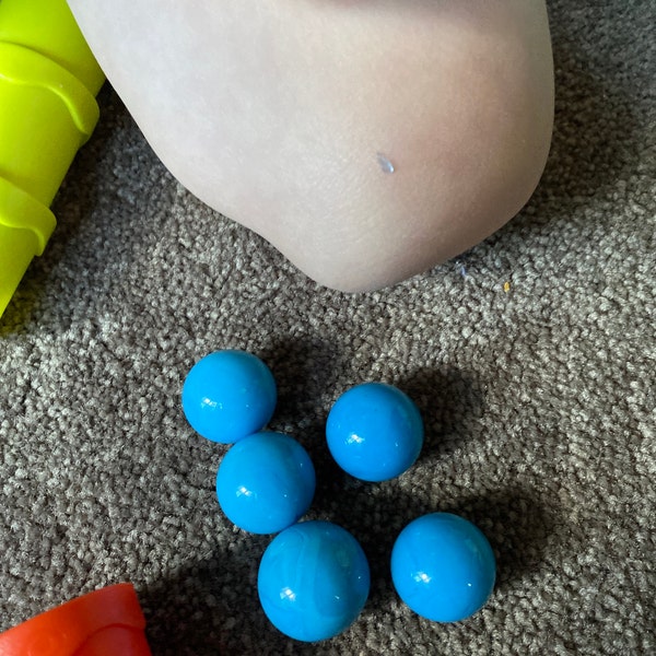 New for 2020!! 25mm "opal Light Blue" Glass Marble Shooters (1 Inch ...