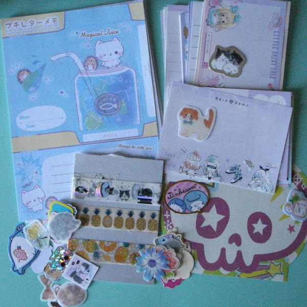 100+ Pcs Cute Japanese Kawaii Stationery Surprise Grab Bag - Brand New ...