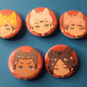 HQ Inarizaki 5 Button Set - Etsy