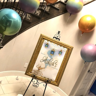 Arabian Nights Baby Shower Welcome Sign, DIGITAL Moroccan Party Welcome ...