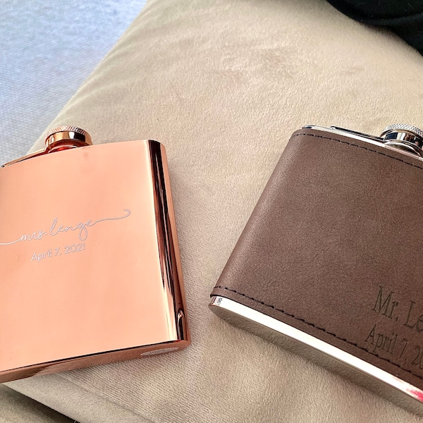 Personalized Women's Flask, Custom Flask for Women, Bridal Party Gift ...