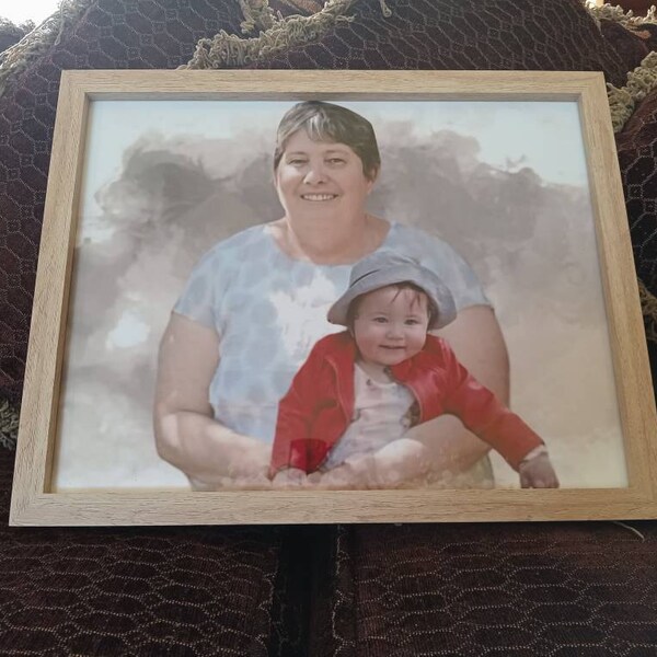 Add Deceased Loved One to Photo, Memorial Gift for Father, Add Person ...