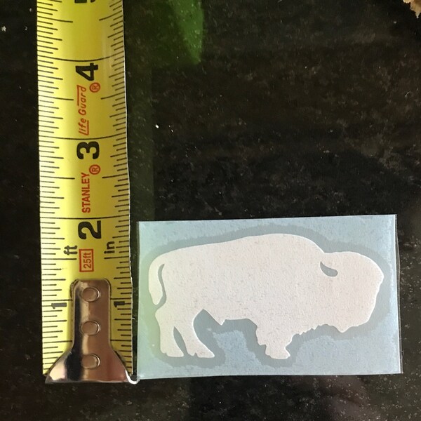 Little Buffalo Vinyl Decal, Small Bison Laptop Sticker, Wild West ...