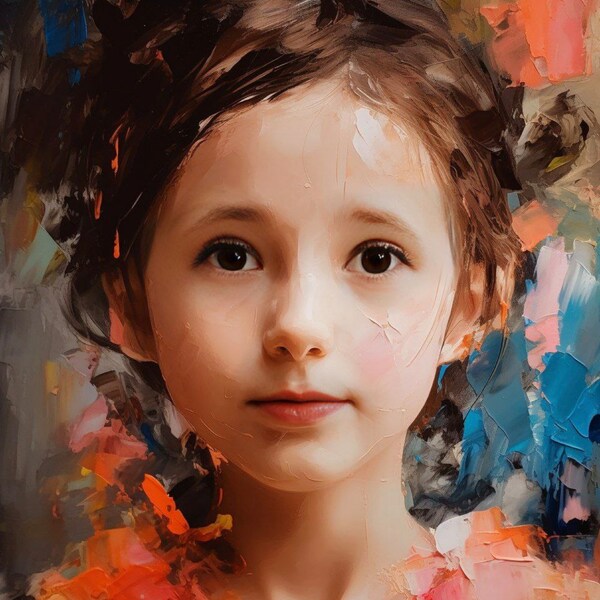 Сustom Oil Painting Portrait From Photo, Portrait From Photo ...