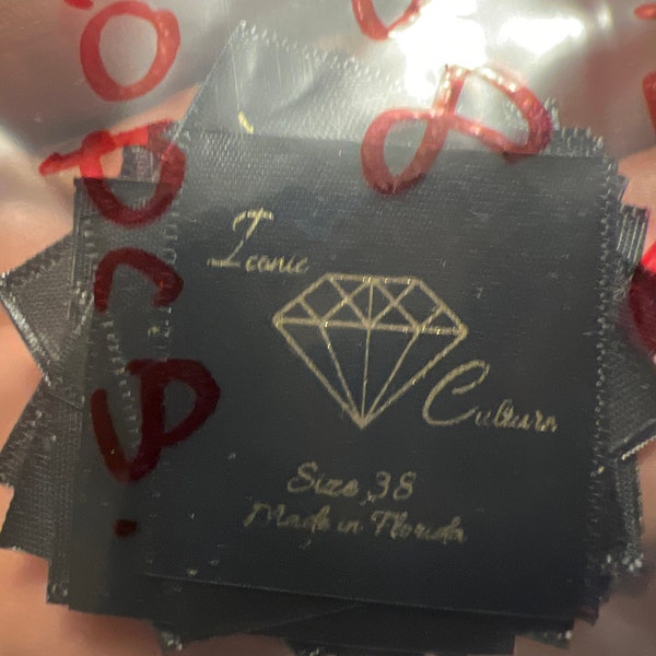 100 Pcs of DRY CLEAN ONLY Printed Black Satin Care Label - Etsy