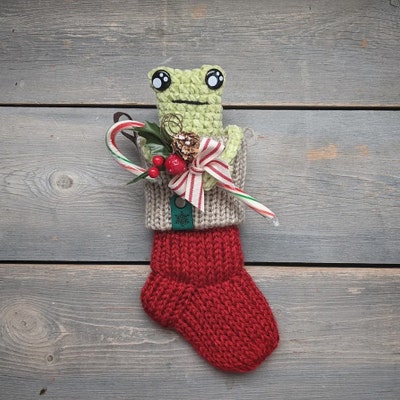 Mini Christmas Stockings PATTERN PDF for 22 Needle Addiexpress or ...