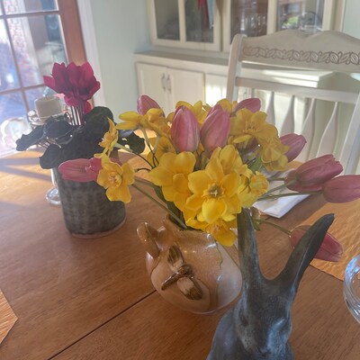 6 Real Touch Angel Trumpet Flowers - Etsy