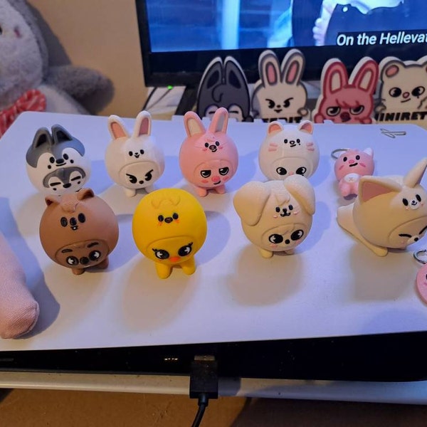 Skzoo 3D Figure, OT8, Skzoo Collectible, Stray Kids Gift, SKZ Merch ...