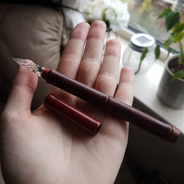 Glass Dip Pen Handmade Japanese Glass Pens Solid Color Glass Art Pen ...