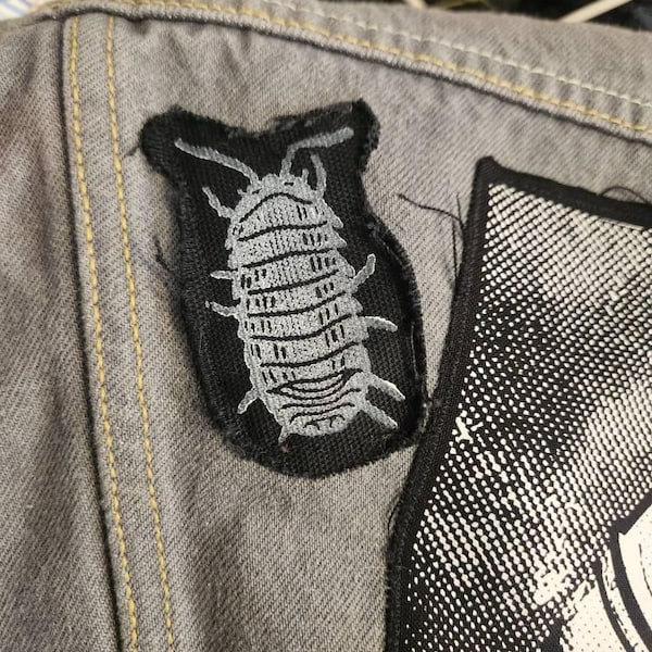 Block-print Pill Bug Patch: Cotton Canvas, Sew-on - Etsy