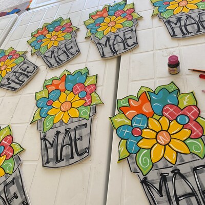 TEMPLATE Mothers Day Template Door Hanger Template DIY Door Hanger Door ...