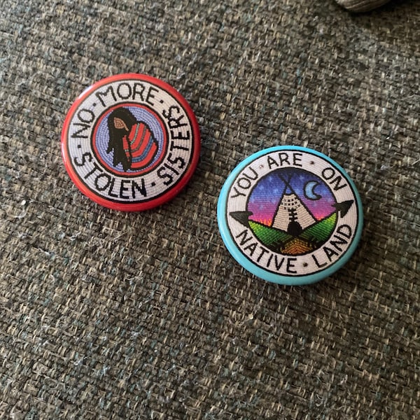 You Are on Native Land Pin - Etsy