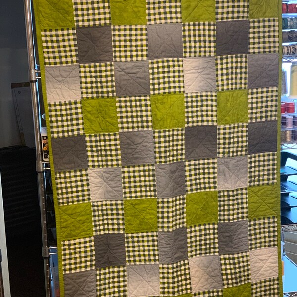 Easy Quilt Kit, Beginner Quilt Kit, Throw Quilt Kit, Patchwork Quilt Kit, Charm Pack Quilt ...