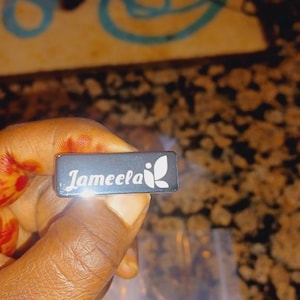 Metal handmade Bag Purse Labels, Rectangle/oval Multiple Colors ...