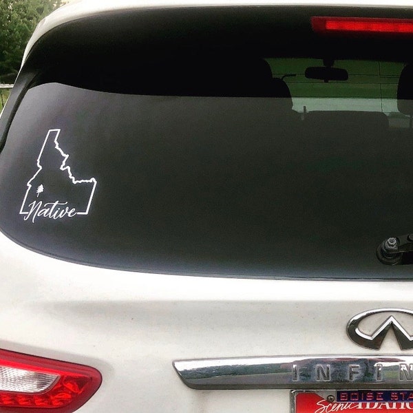 Idaho Native Car Decal - Etsy