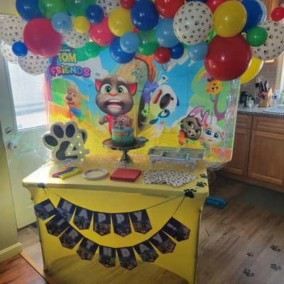 Printable Talking Tom Birthday Party Banner - Etsy