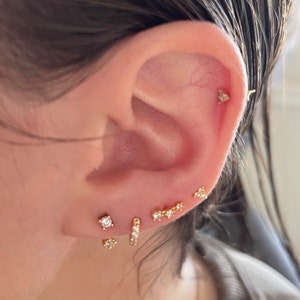 Dainty Everyday Ear Stack Set Gift for Her Bridesmaid Gift - Etsy