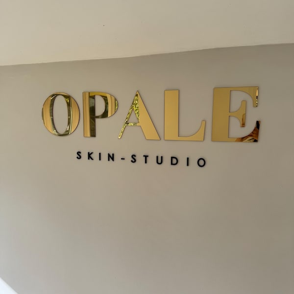 Round Backlit Acrylic Logo Sign Business Acrylic Logo Sign LED Business ...