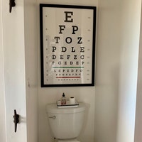 EYE CHART Print Classic Snellen Vintage Look - Etsy Canada