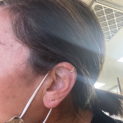 Modern Minimalist Set of 3 Ear Climber, Smooth Ear Sweeps, Double Ear ...