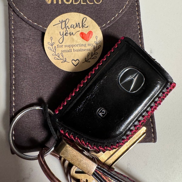 Vitodeco 5-button Leather Smart Key Fob Case Compatible With Ford ...