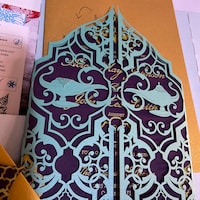 Spider Web Arch Window Shaped Acrylic Invitation Gothic - Etsy