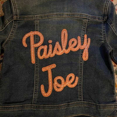 Baby Toddler Kids Personalized Name Embroidered Denim Jean Jacket With ...