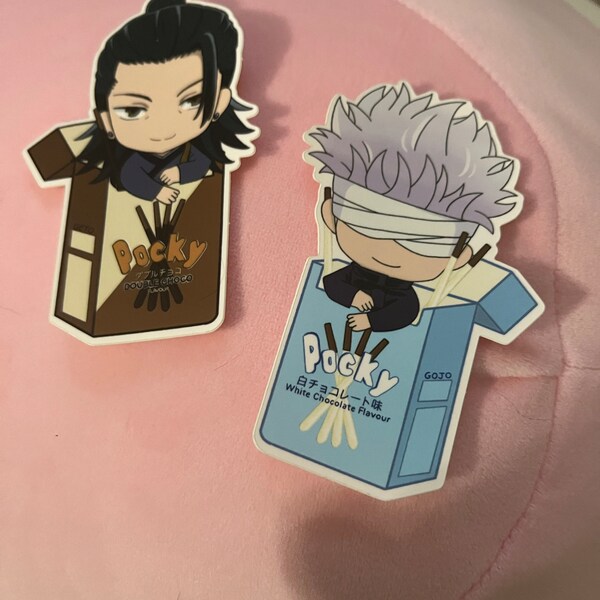 Anime Pocky Sticker (set of 2) - Etsy