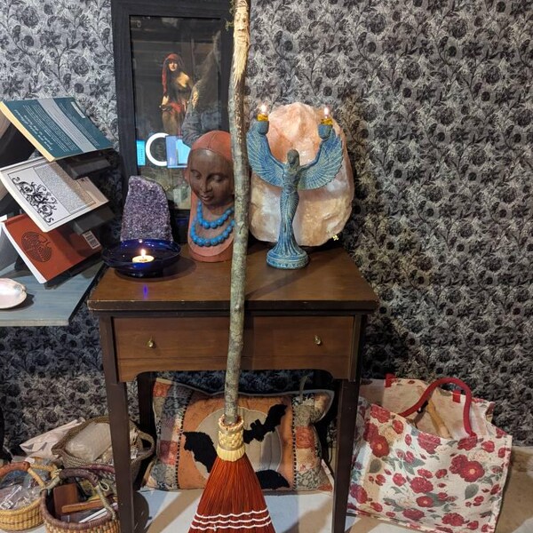 Rustic Jumping Broom Full Size Wedding Broom Ceremonial Jumping Broom ...