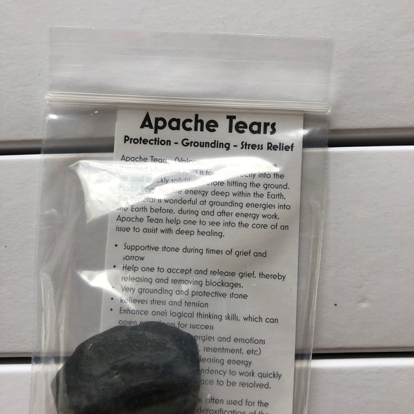Apache Tears - Volcanic Black Obsidian - Rough Apache Tears - Raw ...